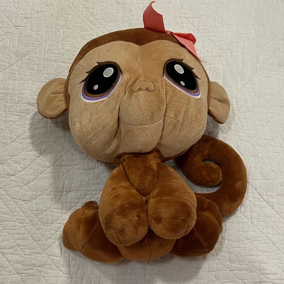 Toys | Littlest Pet Shop Monkey Jumbo Plush | Poshmark